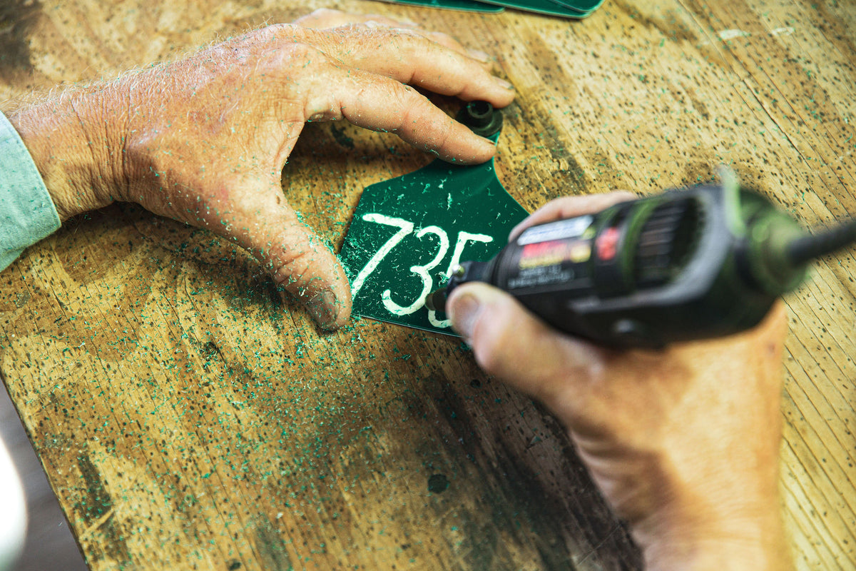 Prenumbered Large Cow Tags 01-50 | Ritchey Tags