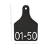 Prenumbered Large Cow Tags 01-50 | Ritchey Tags