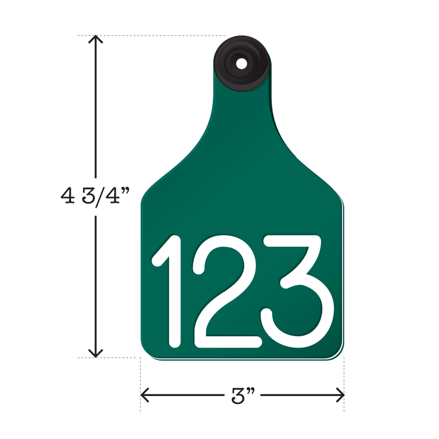 Engravable Large Cow Tag that Never Fades | Ritchey Tags