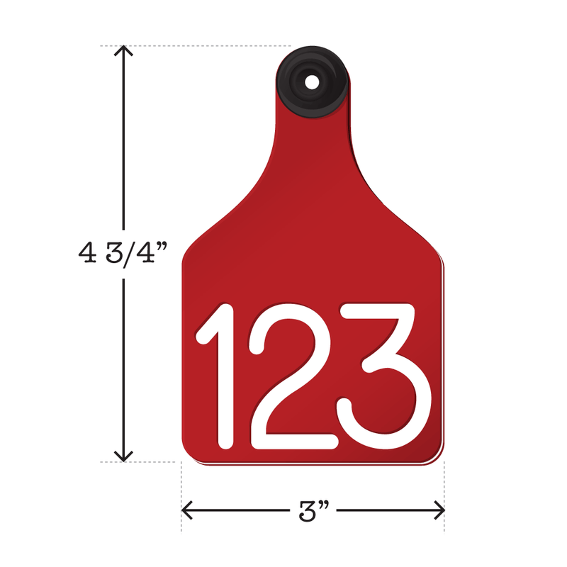 Engravable Large Cow Tag that Never Fades | Ritchey Tags