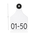 Prenumbered Large Cow Tags 01-50 | Ritchey Tags